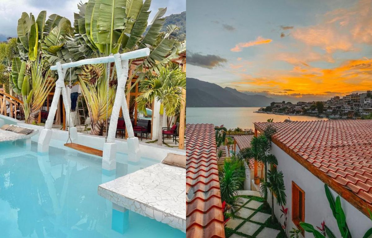 Sababa Resort: Pool and spectacular views of Lake Atitlán